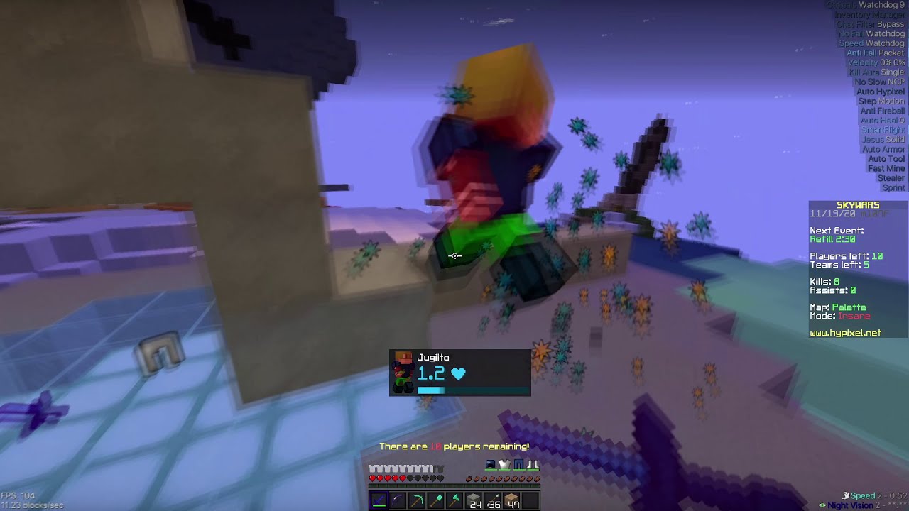 Astolfo Client on Hypixel Skywars #11 - YouTube