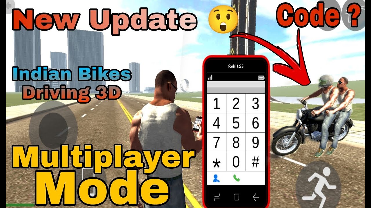 Multiplayer Mode | New Update | Code ? | Indian Bikes Driving 3D | IS Gamer - YouTube