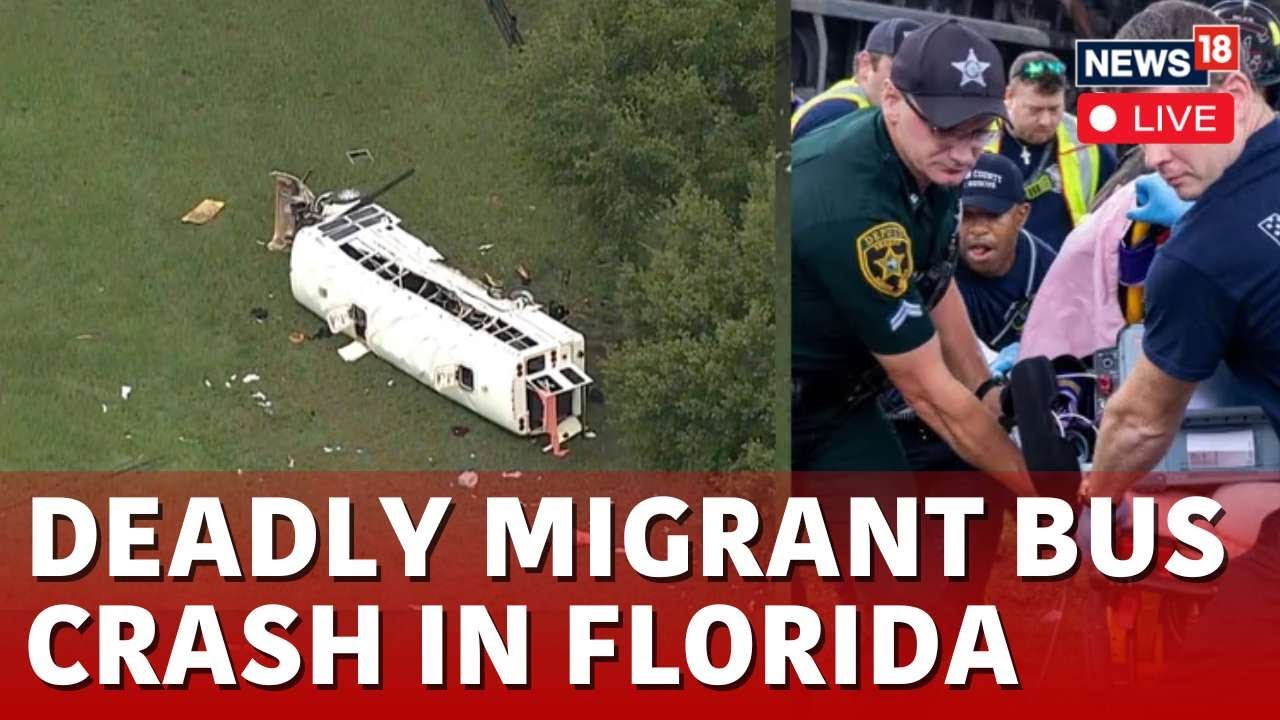 Florida Migrant Bus Crash News Live |Pickup Driver Arrested After Crash ...