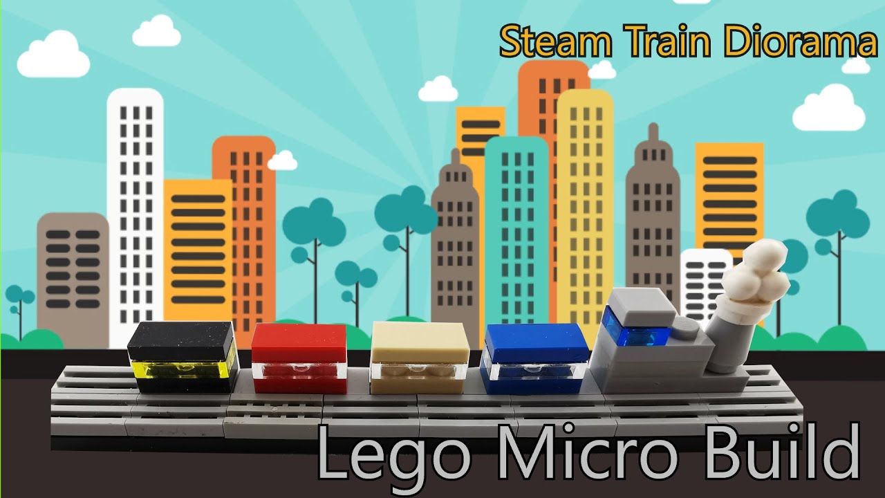 Lego Micro build tutorial: Steam Train Diorama - YouTube