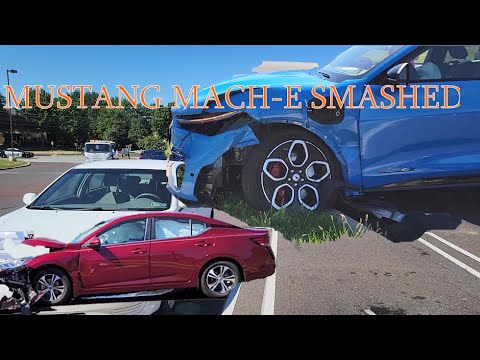 Ford Mustang Mach E accident - YouTube