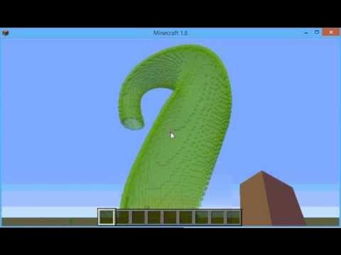 Klein bottle in Minecraft + Raspberry Jam Mod with python script - YouTube
