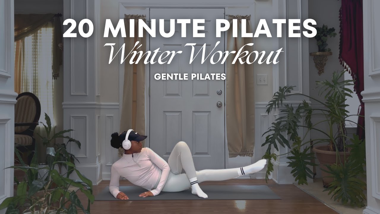 20 MIN GENTLE WINTER PILATES ️ | Full Body At-Home Workout to Christmas ...