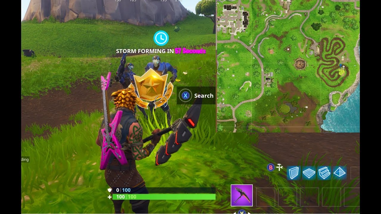 Fortnite Salty Springs Treasure Map Location (Season 4 Challenge) - YouTube