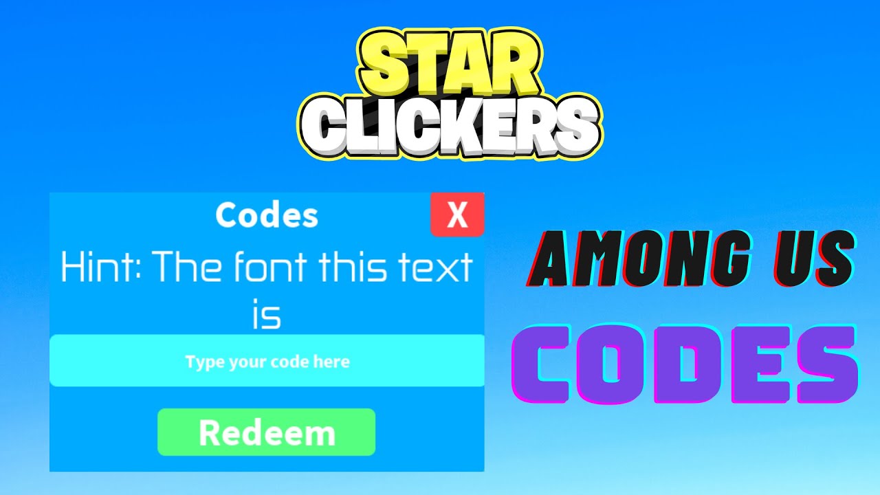 Roblox: Click to the Star with Codes! (Star Clickers) - YouTube