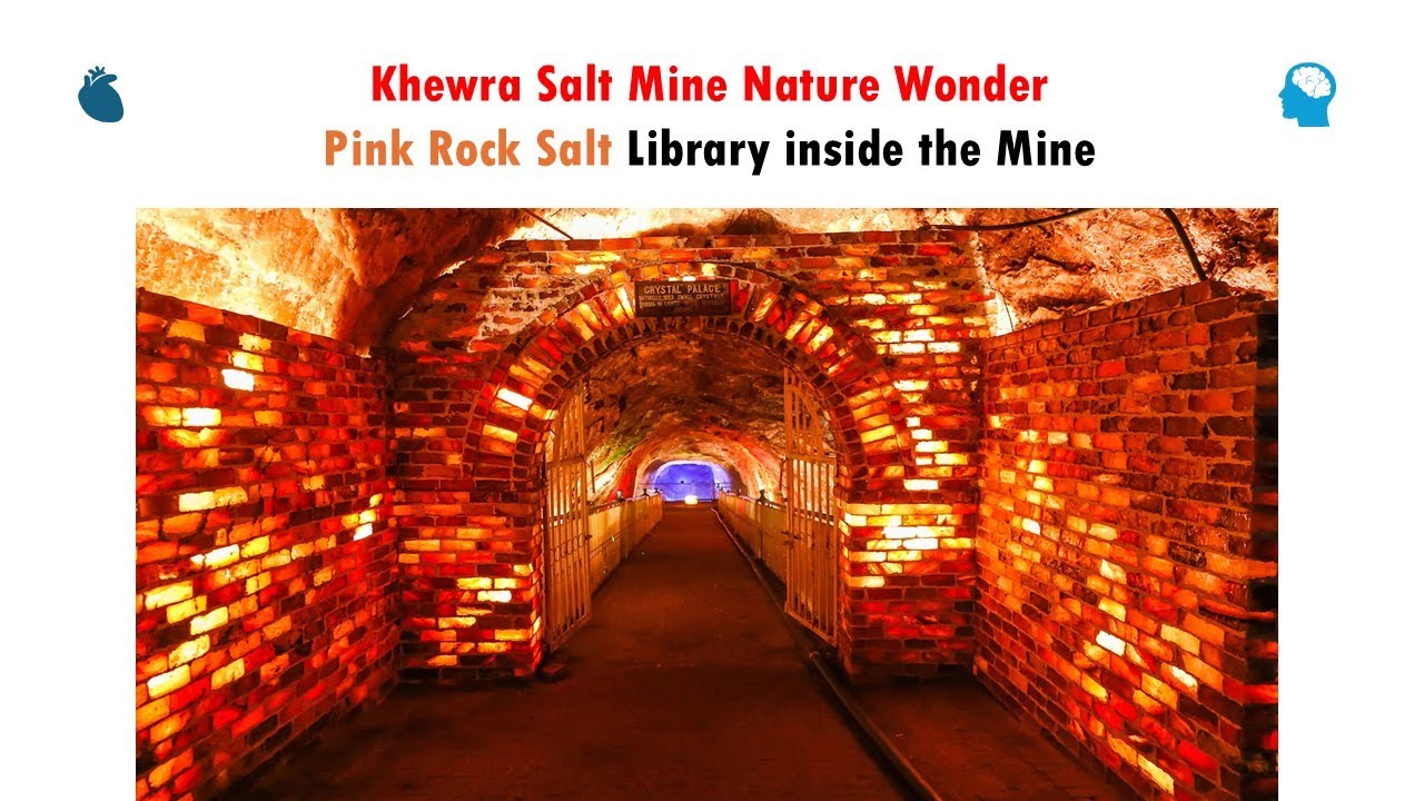 Pink Rock Salt Library Khewra Salt Mine Tourist spots - YouTube