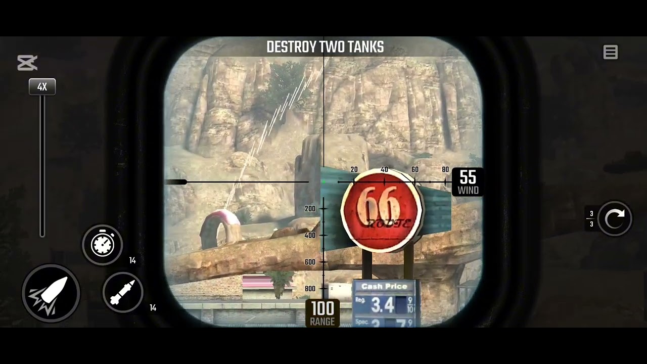 War Sniper Z14 Mission 8 Against All Odds Destroy Two Tanks - YouTube