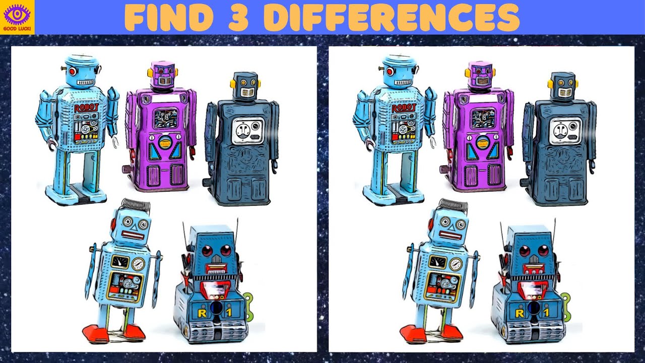 【Find the Difference】Brain Game Puzzle "Toys" 22 - YouTube