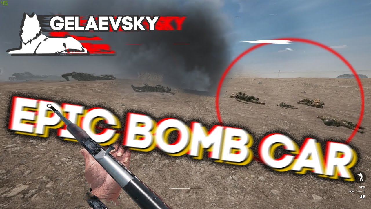 EPIC BOMB CAR! Epic KILL! Chechen Squad - Чечня. GELAEVSKY [VBIED ...