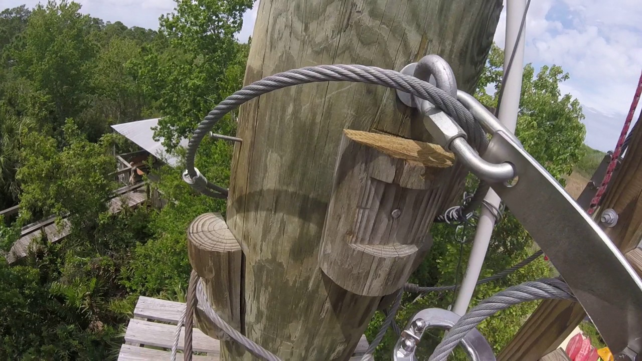 Tree top trek zip lining. Yolo! - YouTube