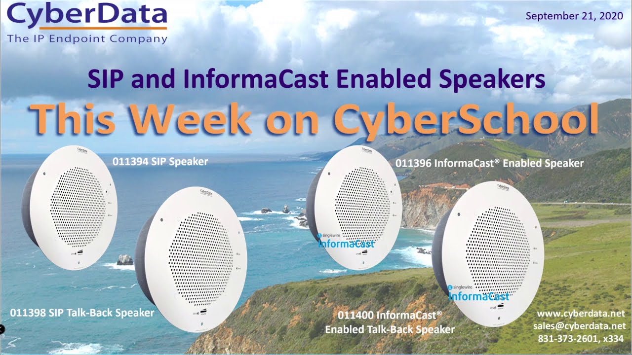 SIP and InformaCast Speakers - YouTube