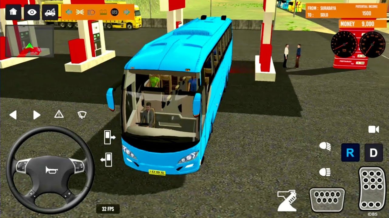 bus simulator indonesia new update 2025 new blue bus driving - YouTube