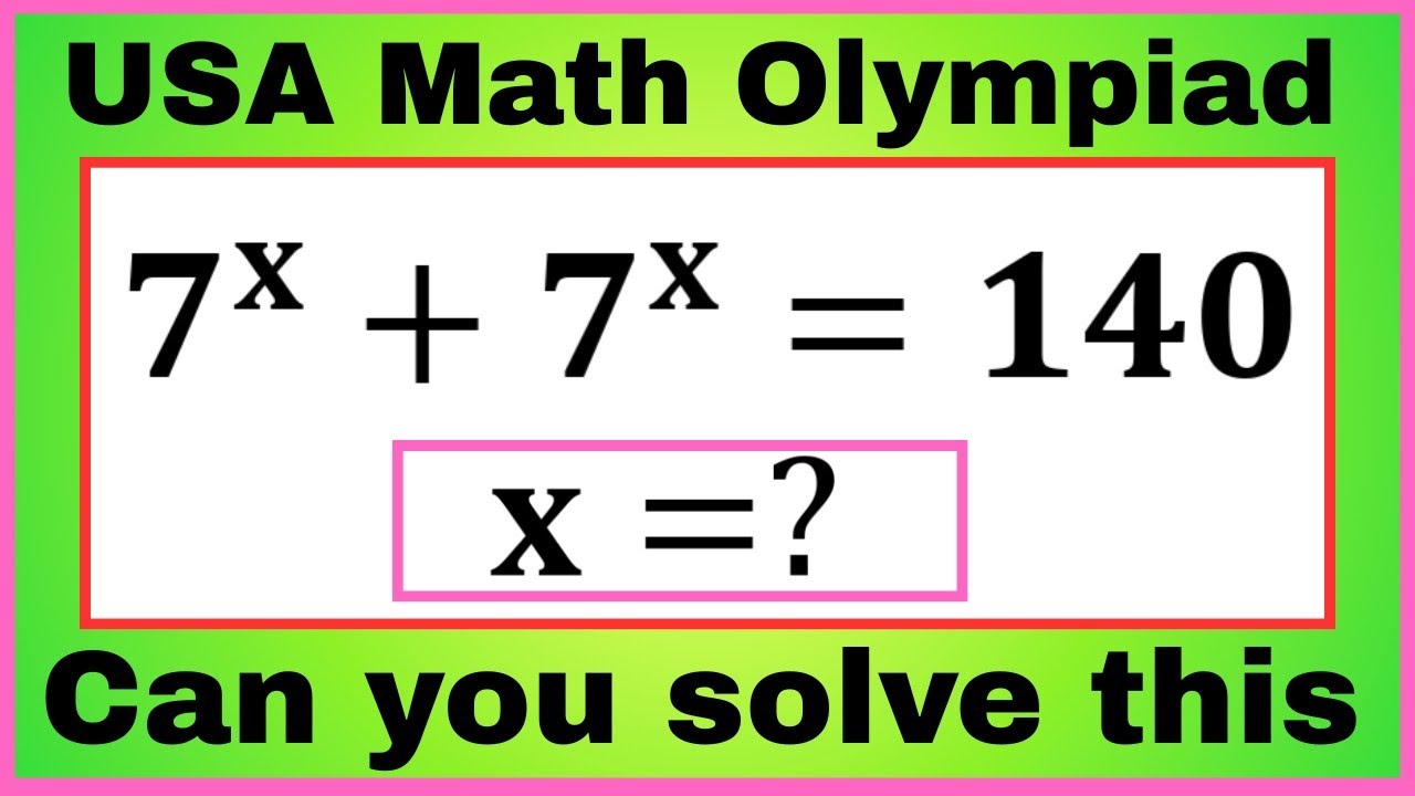 USA | A Very Interesting Exponential Simplification Math Problem | Math ...