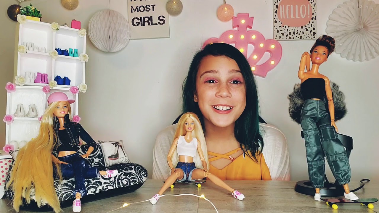 ASMR Barbie Skatergirls #softspeaking #sleep #WHISPER #skateboard # ...