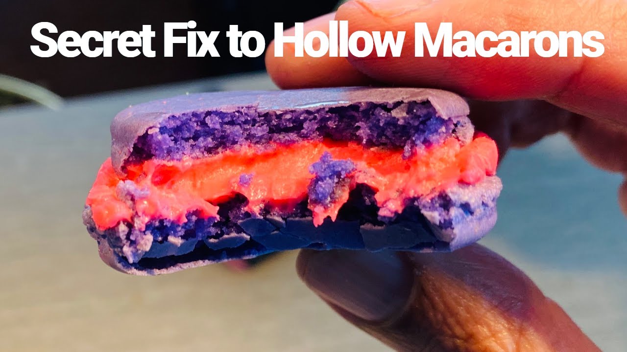 Macaronage 101 - How to fold and fix hollow macarons - YouTube