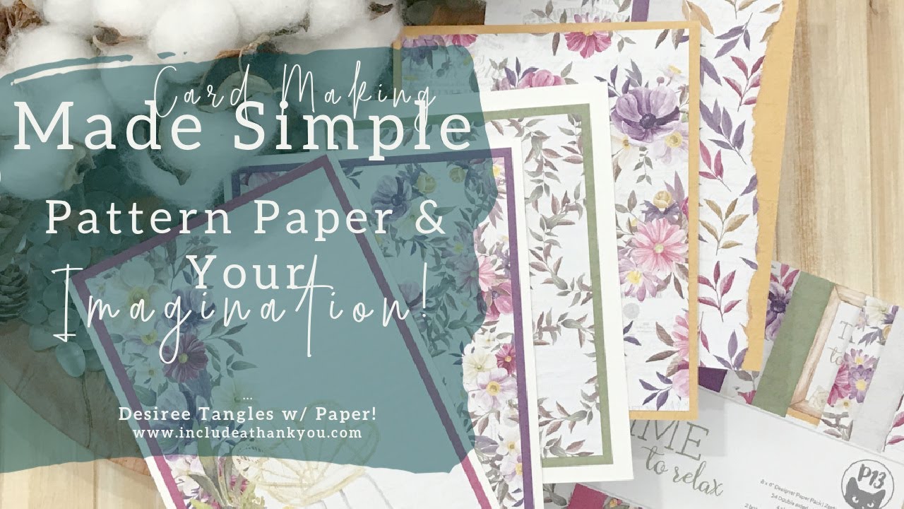 Card Making made Simply! | P13 6x6 Paper Pad | Time to Relax | Card ...