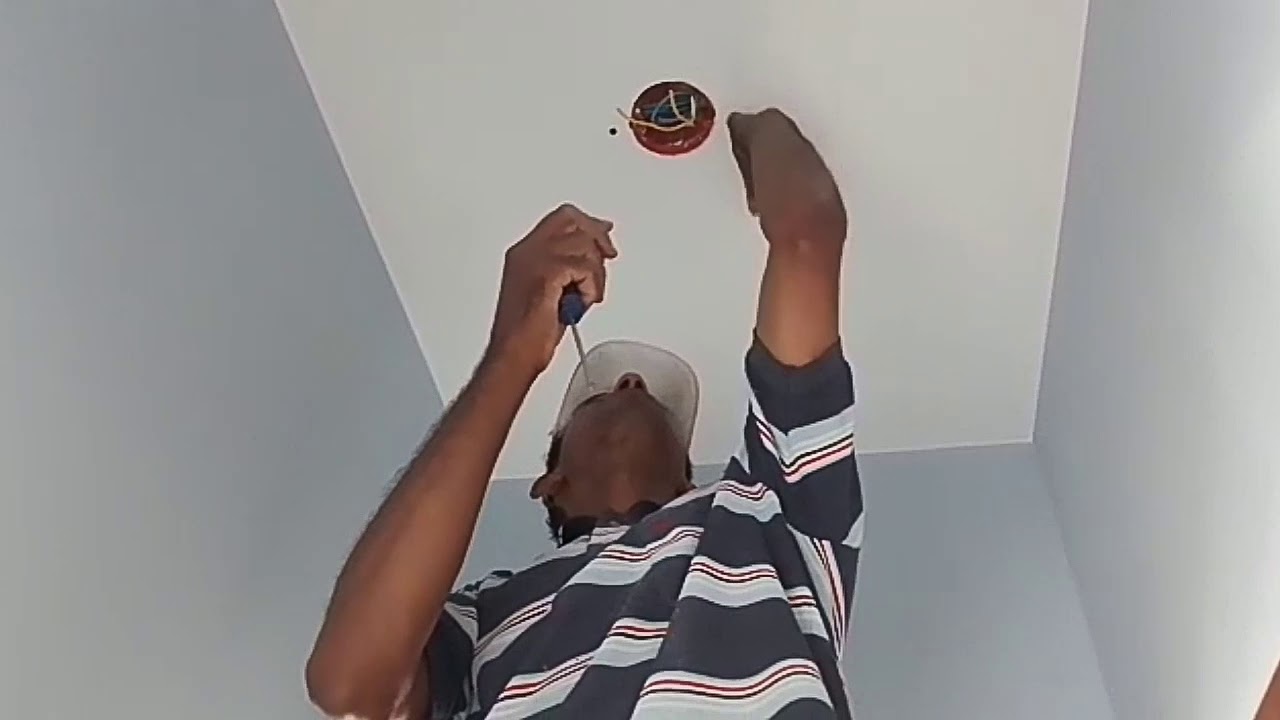 Como instalar uma luminária plafon led -video aula passo a posso - YouTube