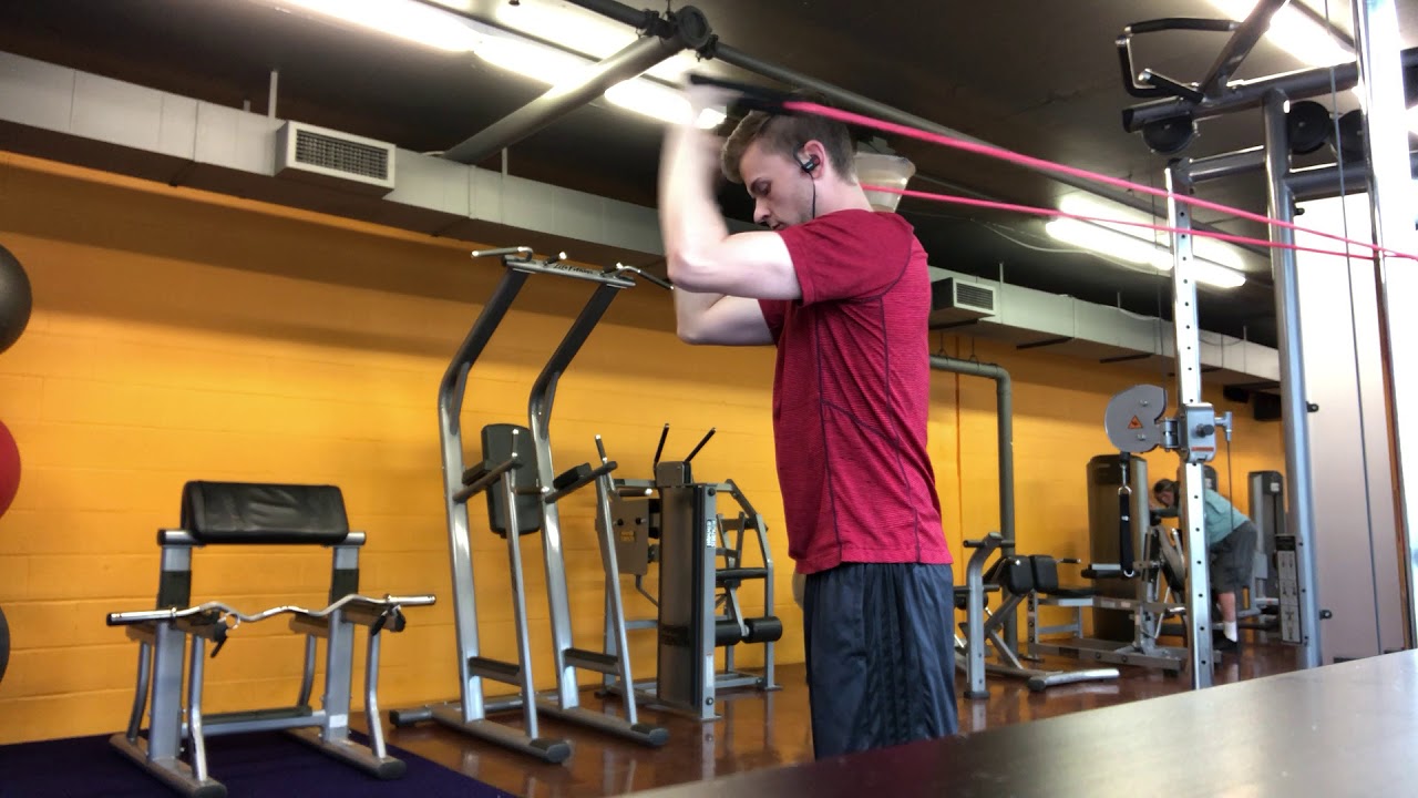 Band OH Tricep Extension - YouTube