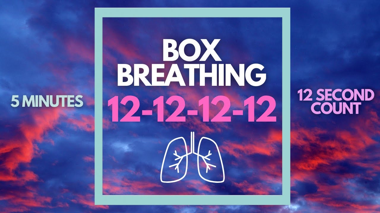 Guided Box Breathing Exercise to help reduce stress levels // 12-12-12 ...