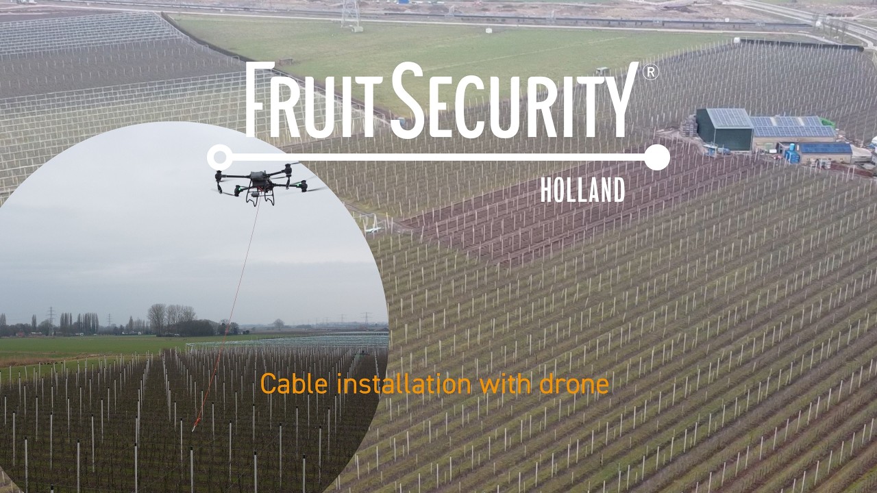 Drone - Cable Installation - FRUITSECURITY HOLLAND - YouTube
