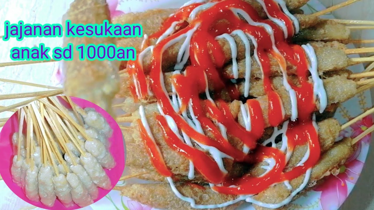 Cara bikin jajanan anak sekolahan SD 1000an Sempol tahu terasa daging ...