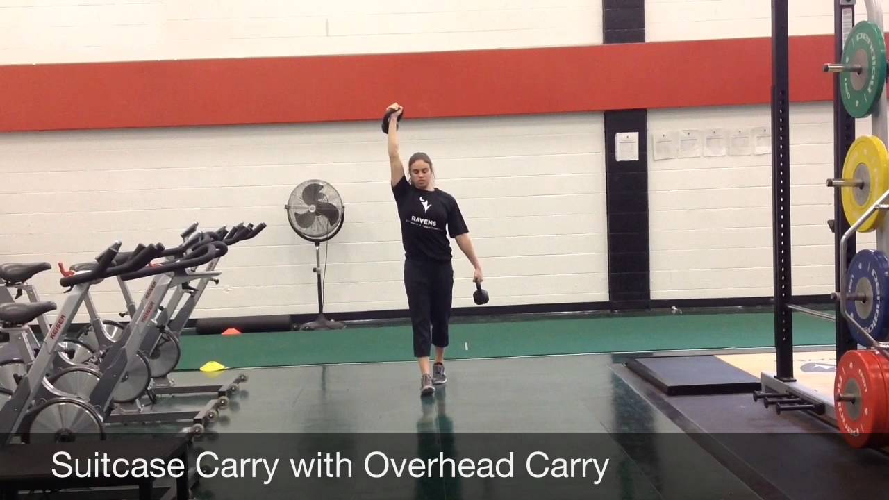 Suitcase Carry with Overhead Carry - YouTube