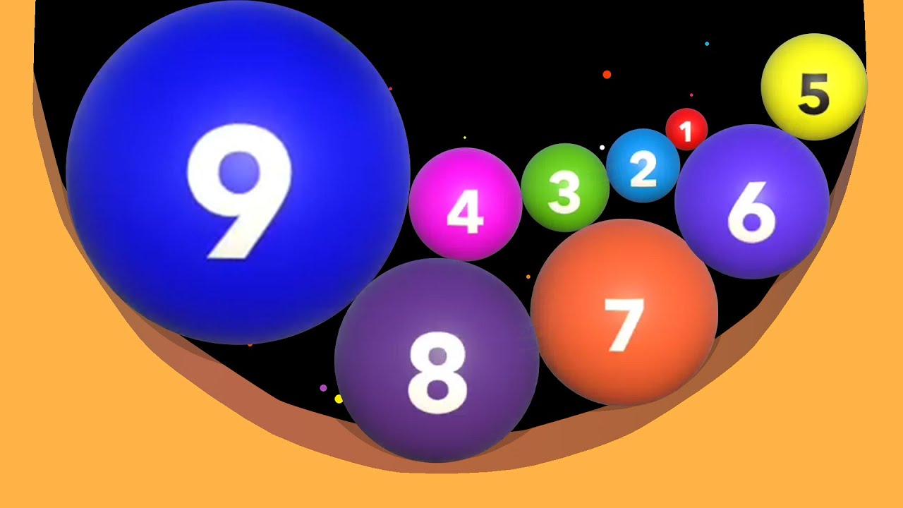 BULLET BALLS - 2048 Sand Balls (123456789 - 1 to 10) Endless Merge ...