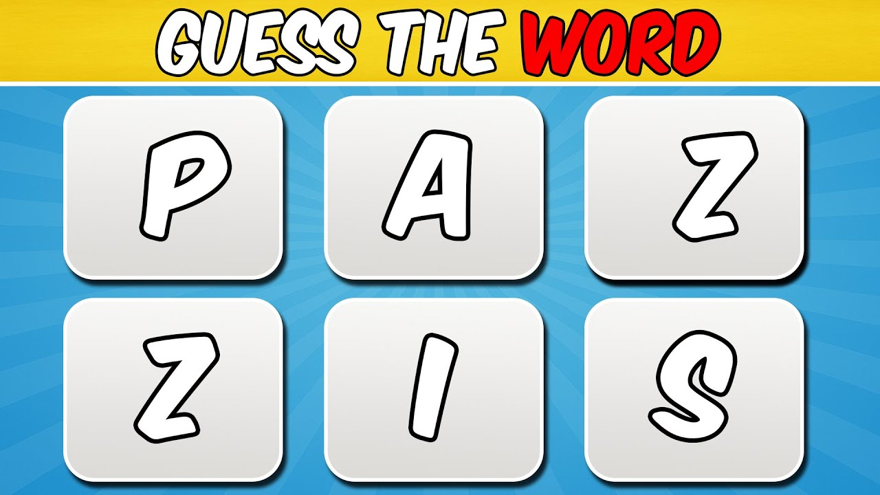 Guess the Word Challenge – Can You Solve Them All? - YouTube