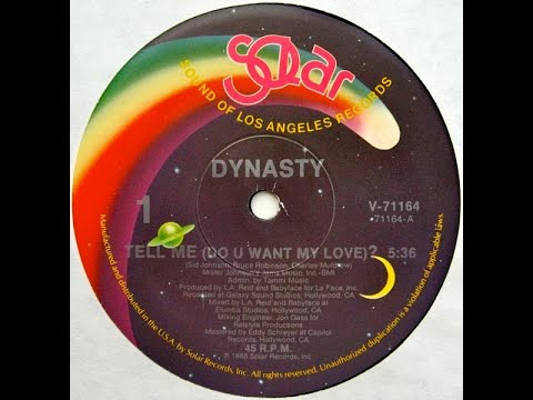 Dynasty -Tell Me( Do You Want My Love) (1988) - YouTube