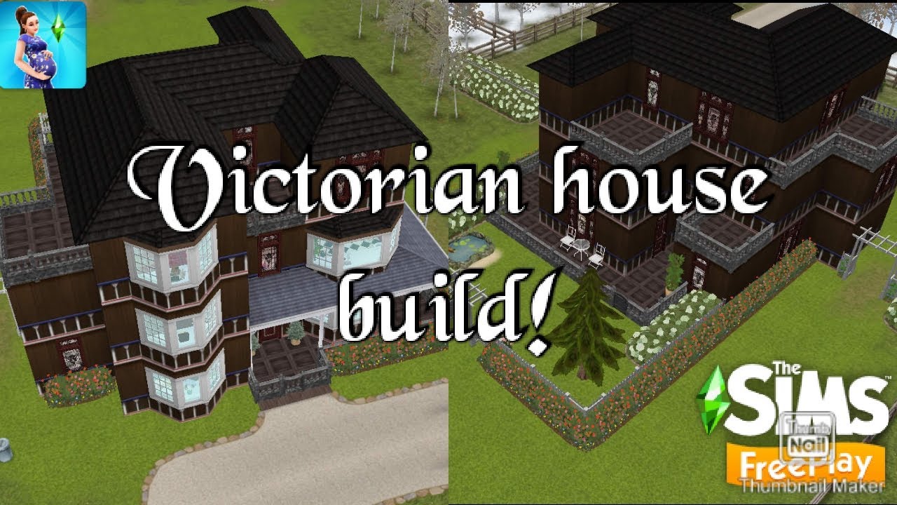 Victorian house build in the sims freeplay with the New update! - YouTube