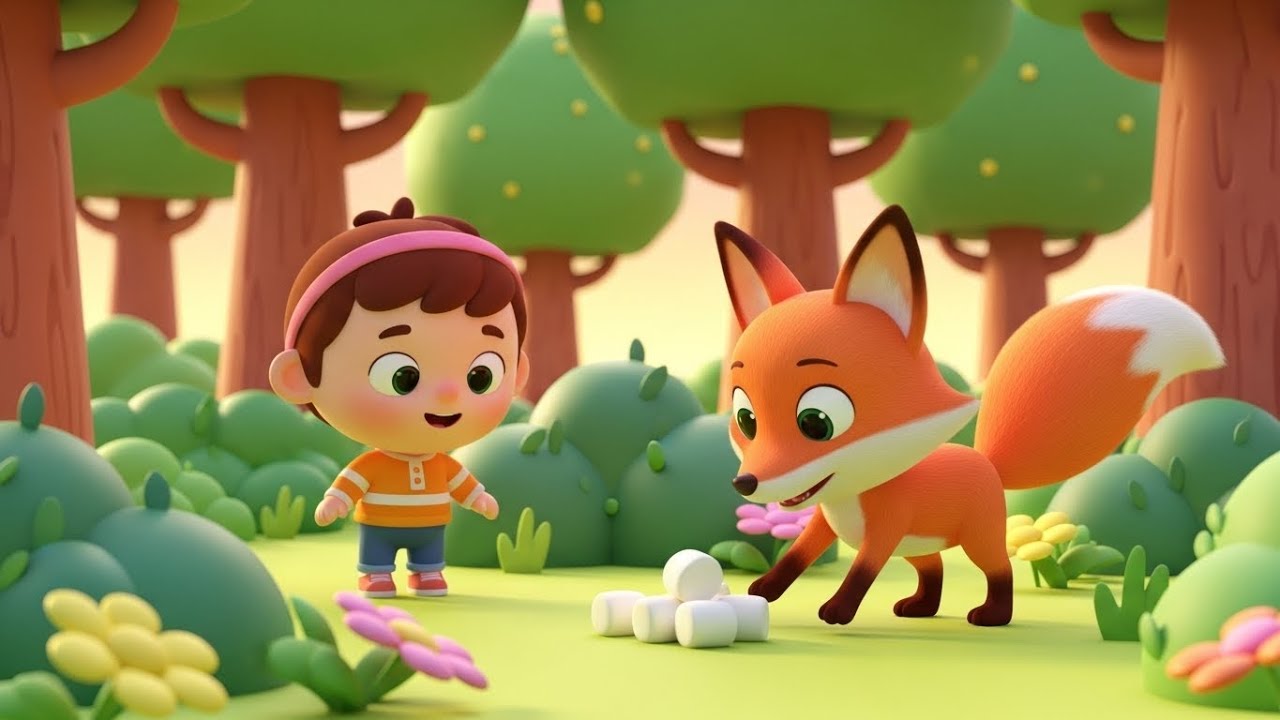 Fox Wears a Marshmallow Crown | Funny and Fun Kids Nursery Rhyme ...