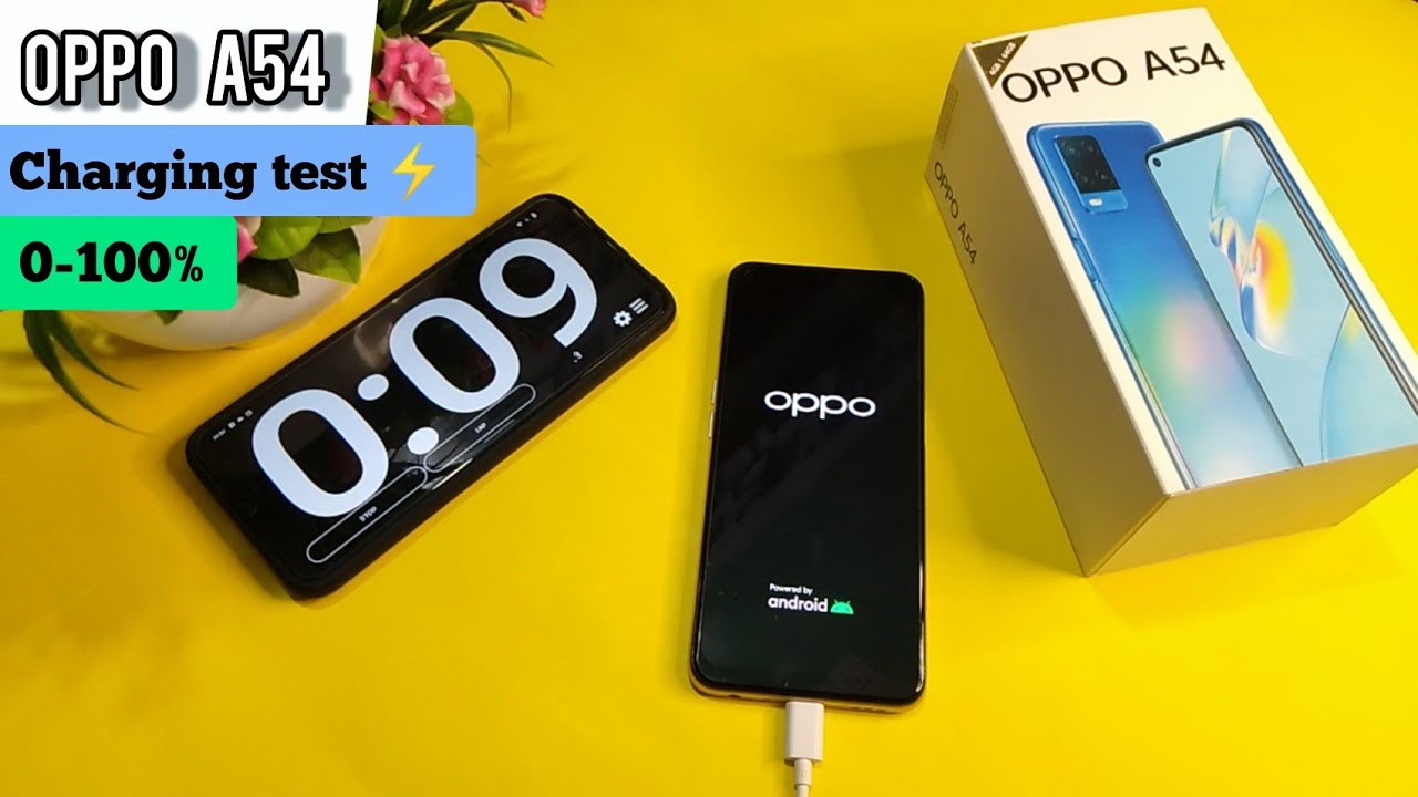 Oppo A54 charging test ⚡| 0-100% | 18W charger 5000mAh battery | Rs ...