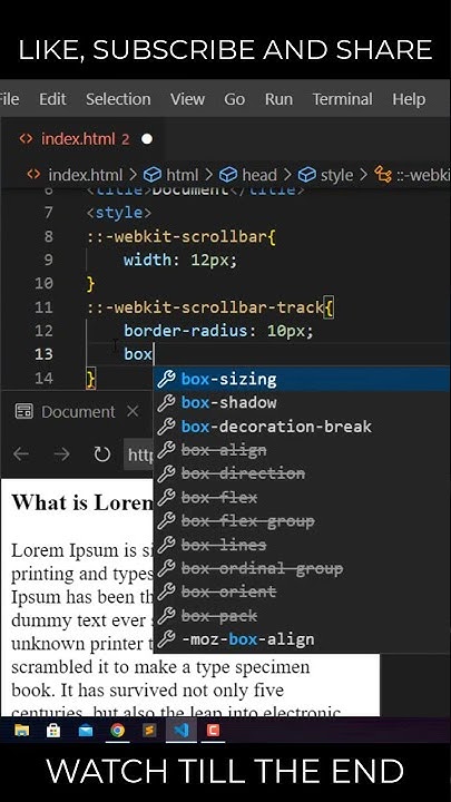 CSS Custom Scrollbar in 60 seconds! #shorts - YouTube