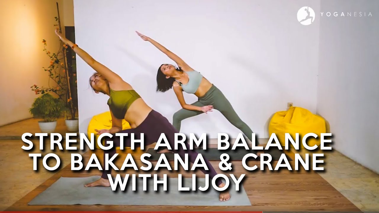 Strength Arm Balance to Bakasana & Crane with Lijoy - YouTube