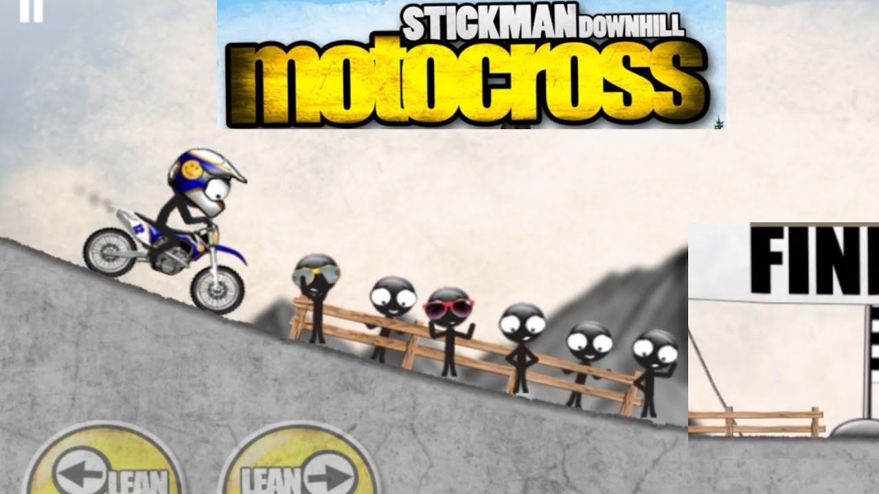 Stickman downhill Motocross games - YouTube