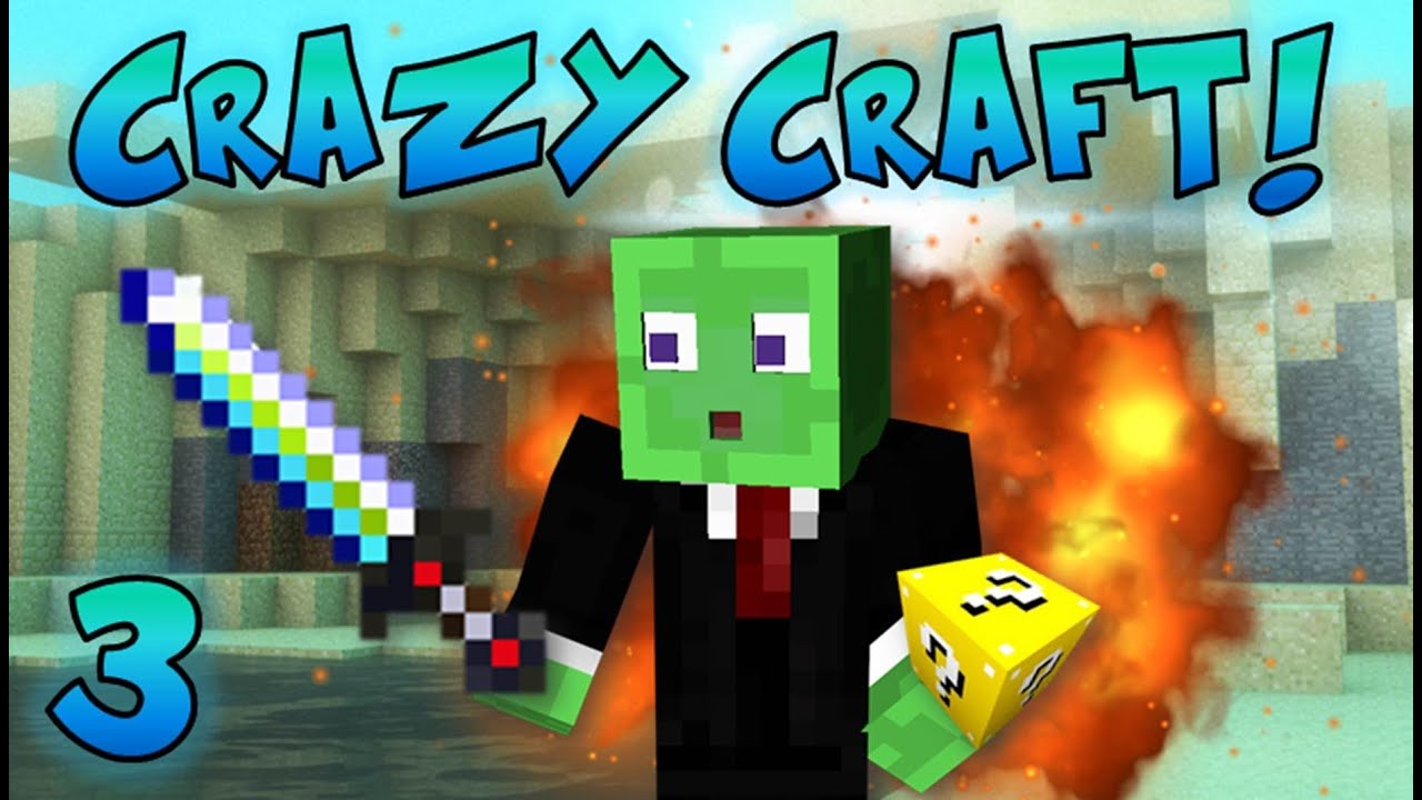 Minecraft: Crazy Craft Ep. 3 - ULTIMATE SWORD! - YouTube
