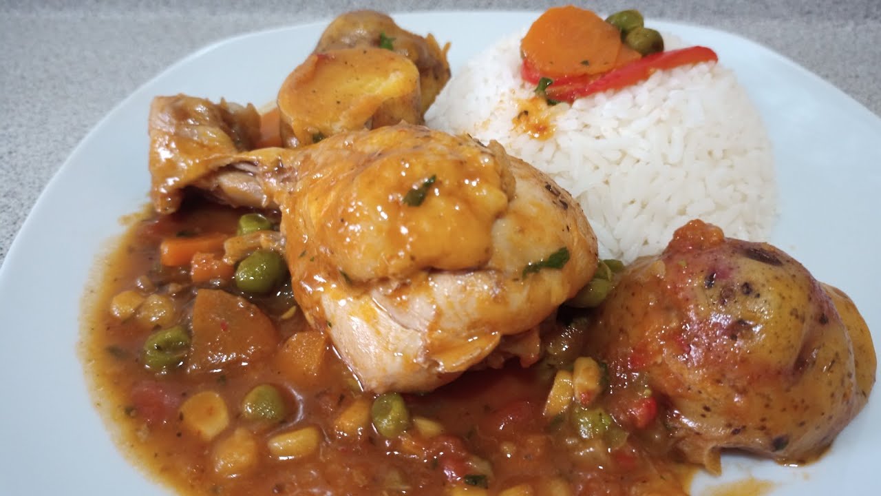 Estofado de pollo Peruano - YouTube