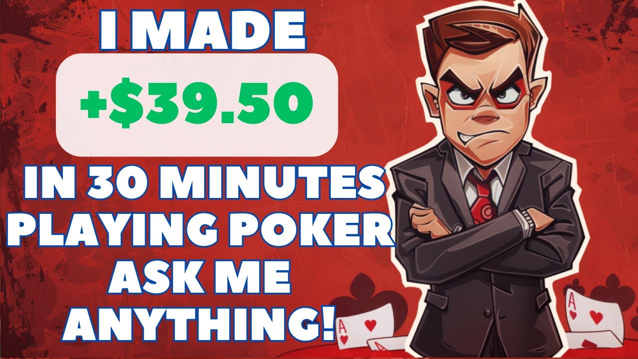 Poker Vlog on how i made $39.50 in 30 minutes playing online poker ...