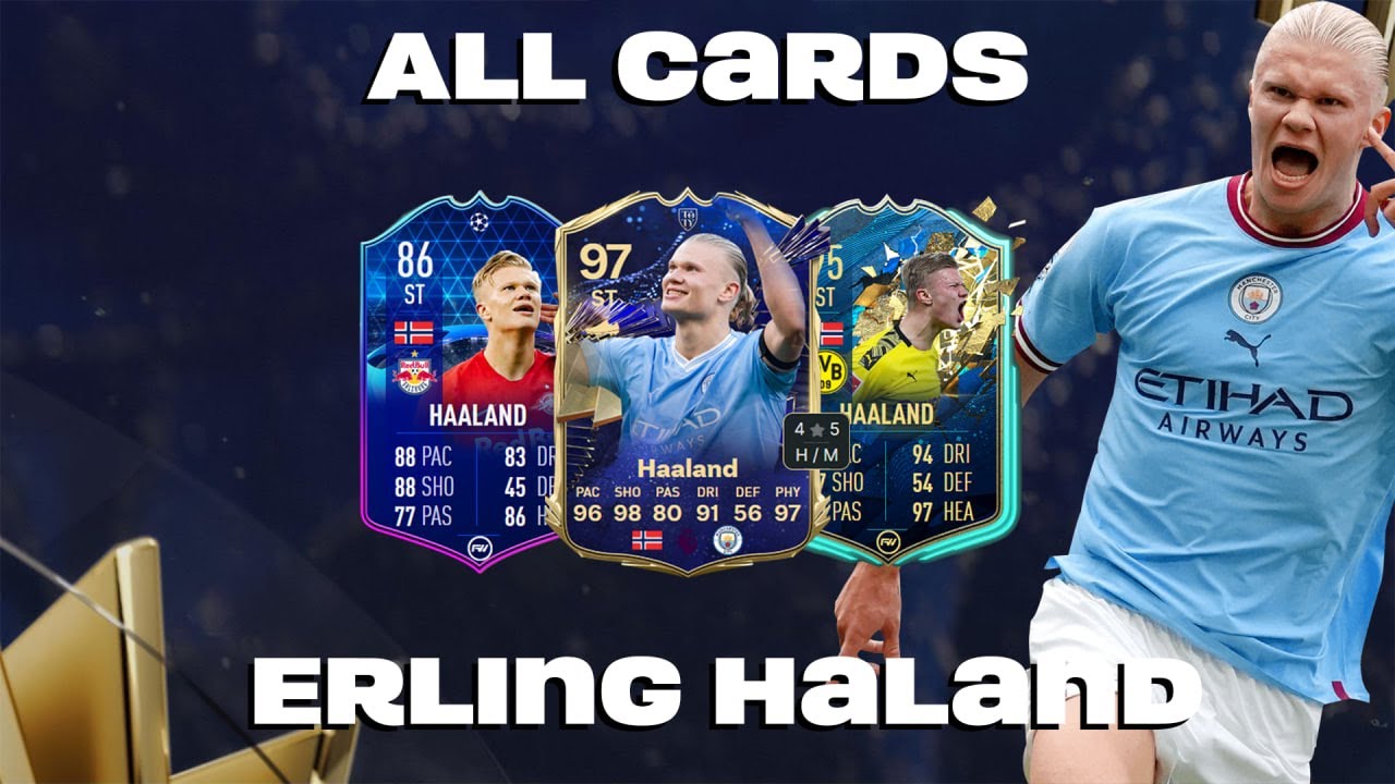Erling Haland all cards ultimate team fifa 2018- FC 2024 - YouTube