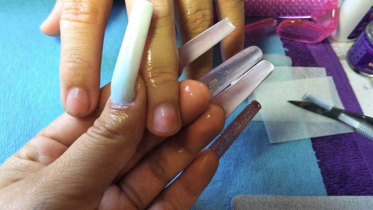 PUNTA COFFIN EN TIP 💅 - YouTube