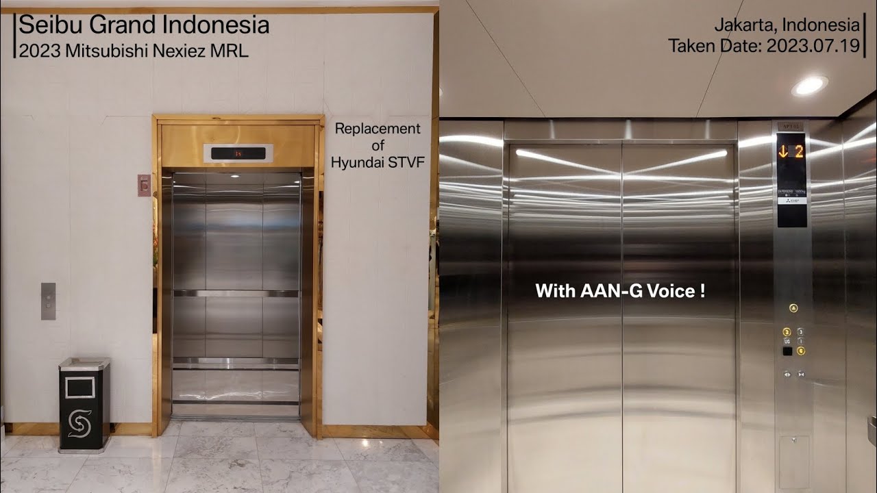 Mitsubishi Nexiez MRL Traction Elevator at Seibu Grand Indonesia ...