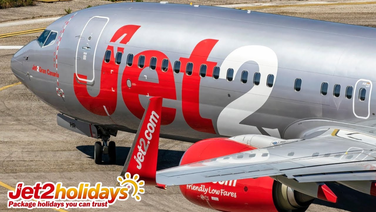 [4K] TR | On holiday with Jet2 :D | Boeing 737-800 Jet2 | Leeds ...
