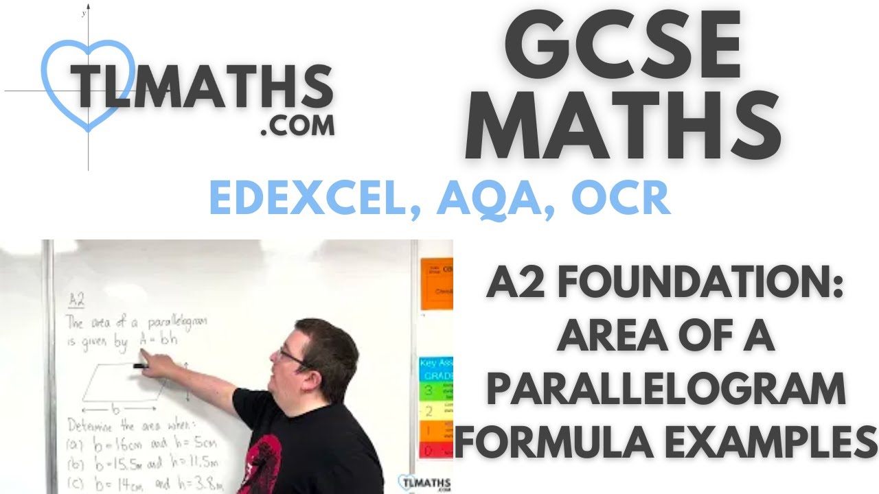 GCSE Maths: A2-14 [Area of a Parallelogram Formula Examples] - YouTube