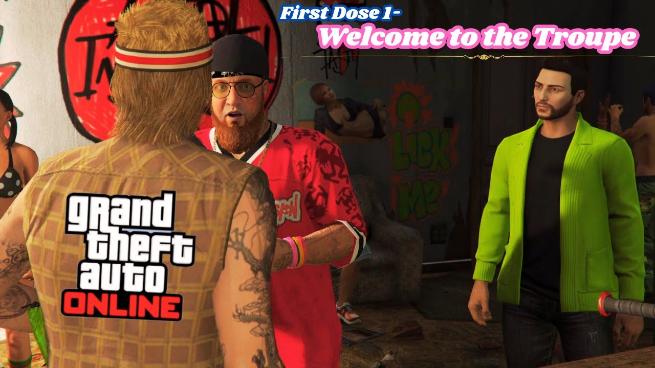 GTA 5 Online First Dose 1- Welcome to the Troupe Mission Gameplay # ...