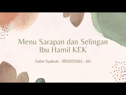 Menu Makan Pagi dan Selingan Sore Pasien Ibu Hamil KEK - YouTube