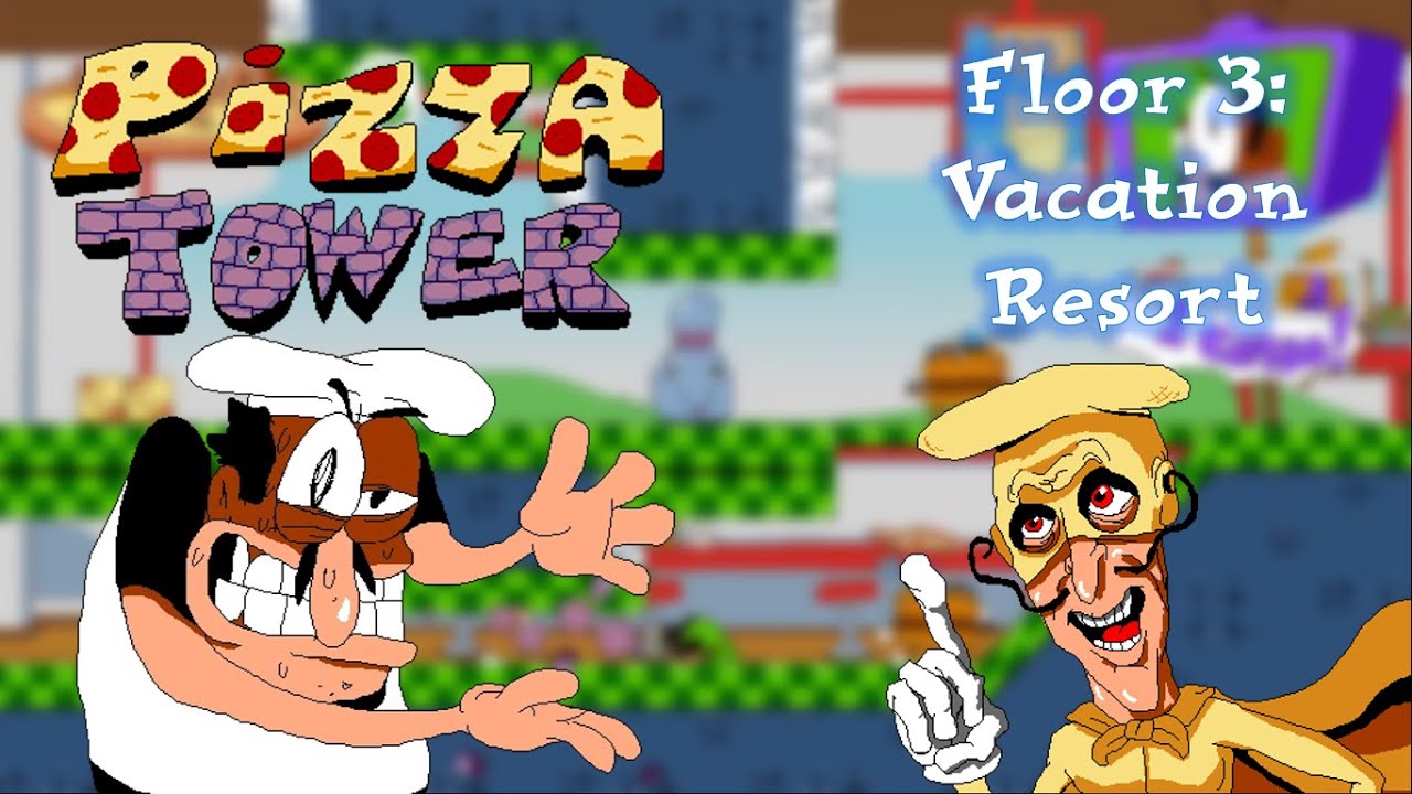 Pizza Tower Walkthrough (Floor 3: Vacation Resort) - YouTube