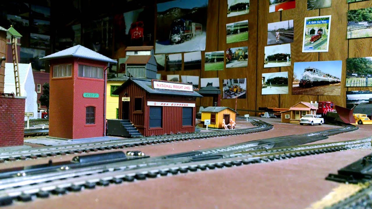 Soo line snow plow on Mike ho scale layout. - YouTube