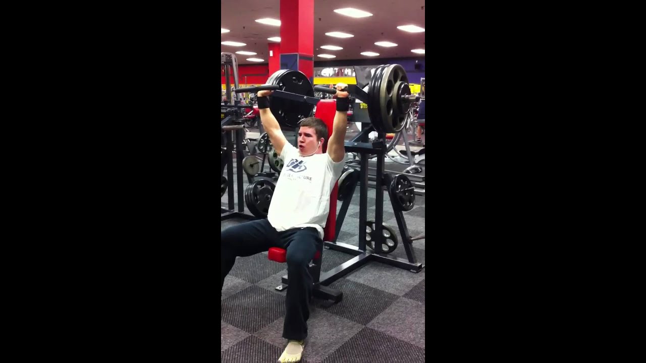Shoulder Press Drop Set - YouTube