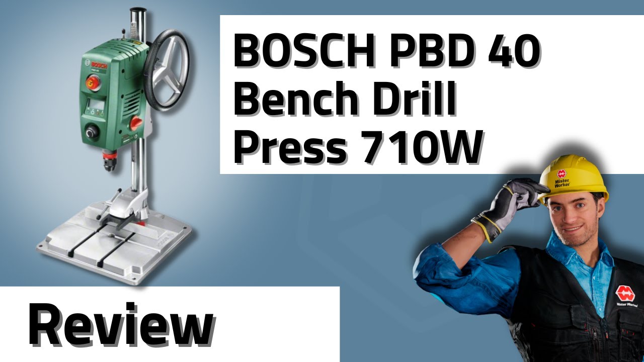 BOSCH PBD 40 Bench Drill Press 710W Review (0603B07000) - 2025 - YouTube