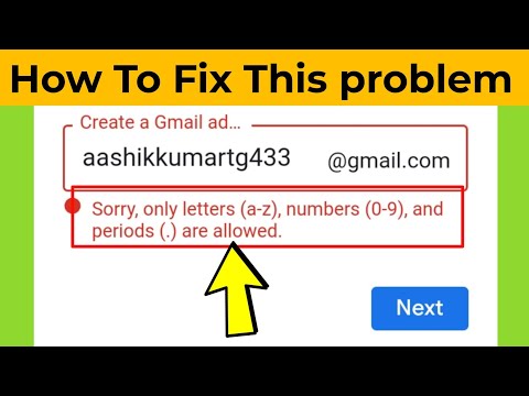 Sorry, only letters (a-z), numbers (0-9), and periods (.) are allowed - How To Fix